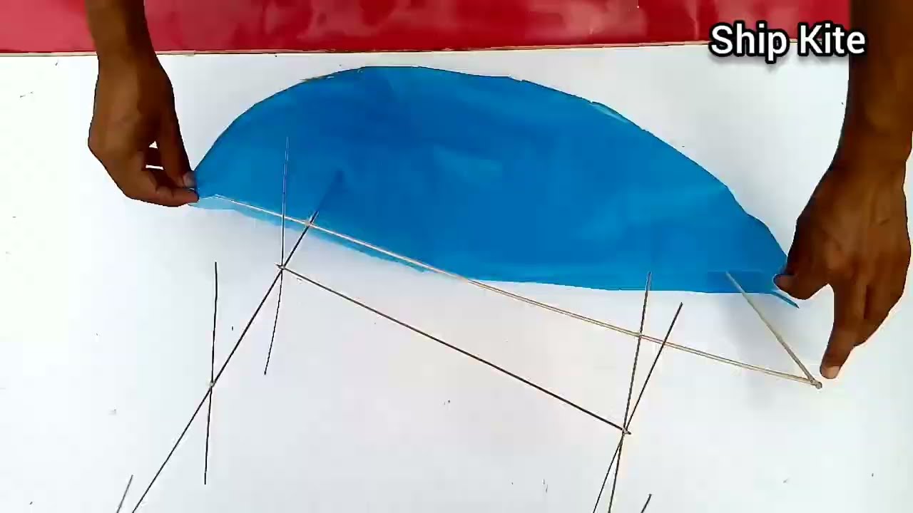 How to Make International 3D SHIP Kite / Making a Boat Kite / How to ...