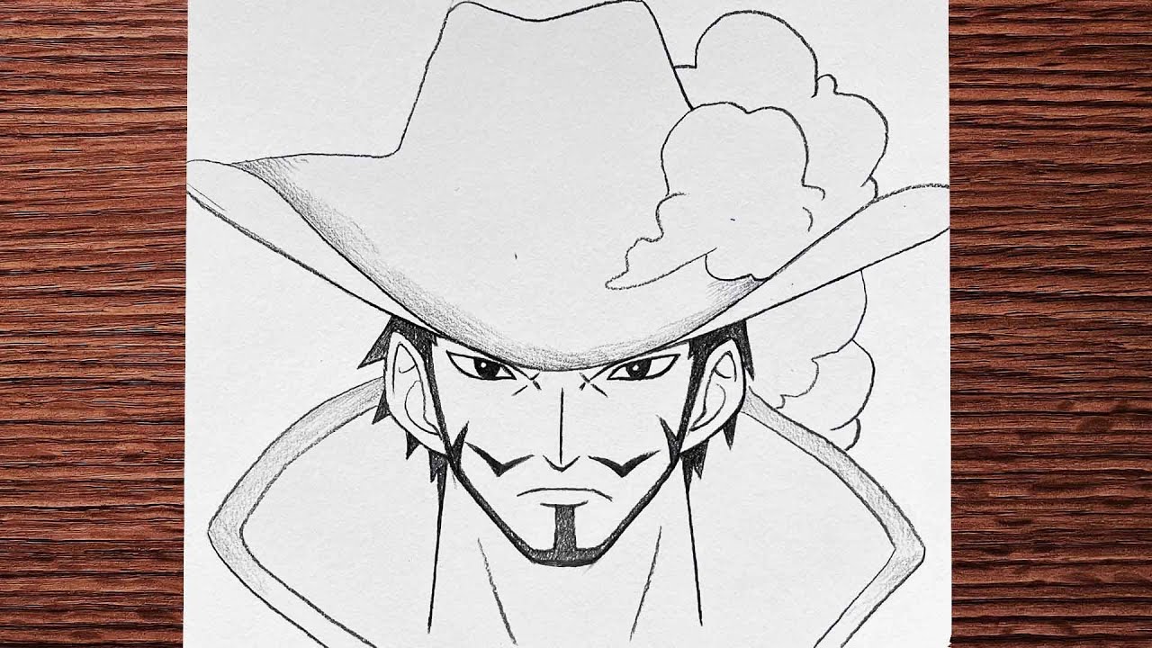 How to Draw Dracule Mihawk | One Piece!! | Step By Step Easy | Tutorial ...