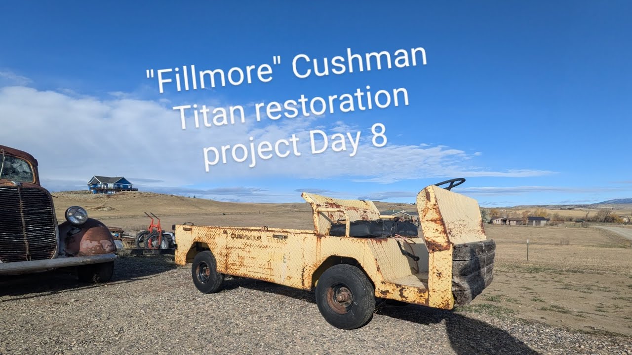 "Fillmore" 1996 Cushman Titan restoration project Day 8. - YouTube