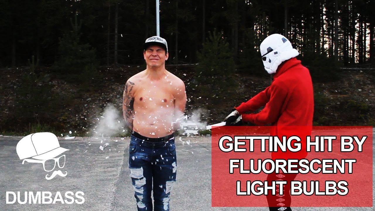 Getting Hit By Fluorescent Light Bulbs - YouTube