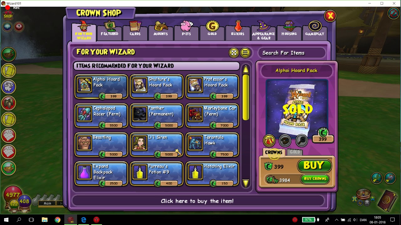 Wizard101 10k Opening of Alphoi Hoard Pack! ( Part 1 ) - YouTube