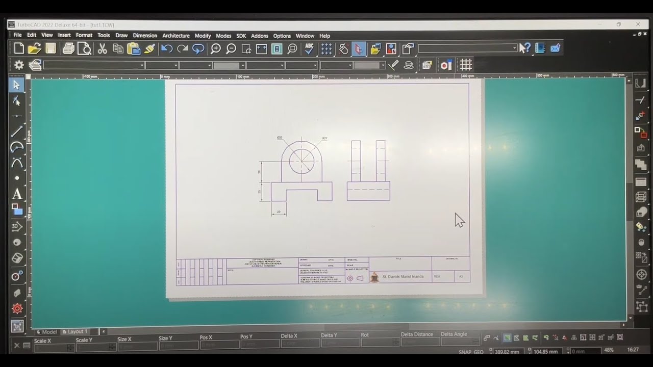 TurboCAD basics lesson 2 - YouTube
