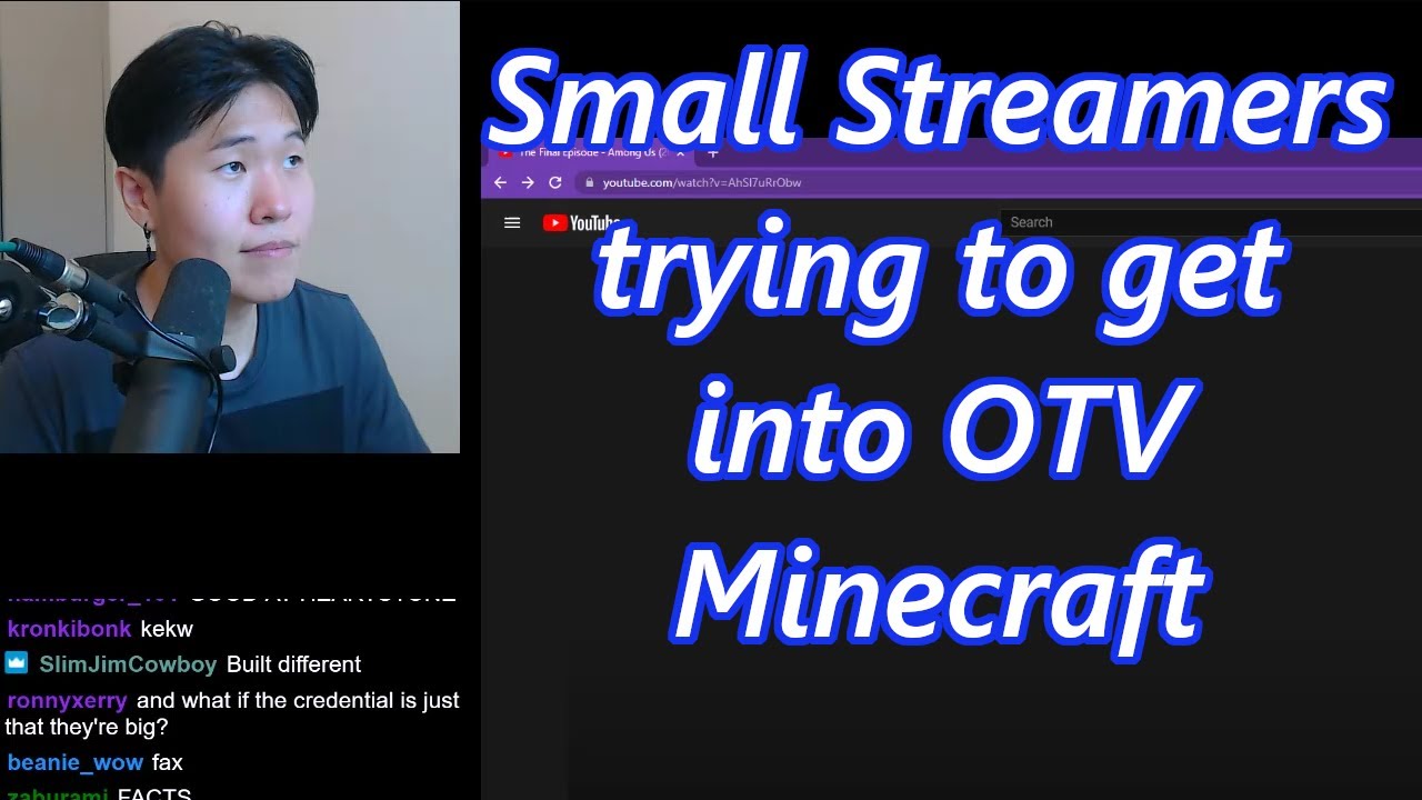 Small Streamers trying to get into OTV Minecraft - YouTube