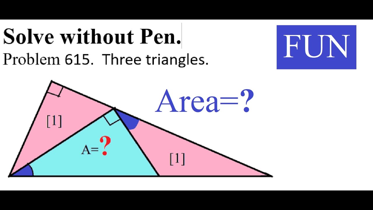 615. Three triangles. - YouTube
