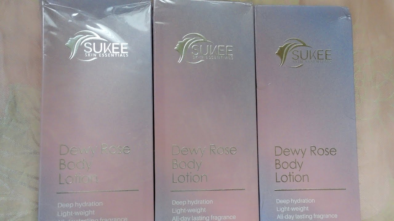 UNBOXING SUKEE SKIN ESSENTIAL DEWY ROSE BODY LOTION - YouTube