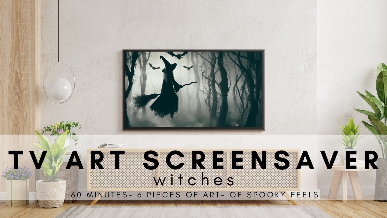 Halloween Witches TV Art Screensaver Spooky Backgrounds for TV - YouTube