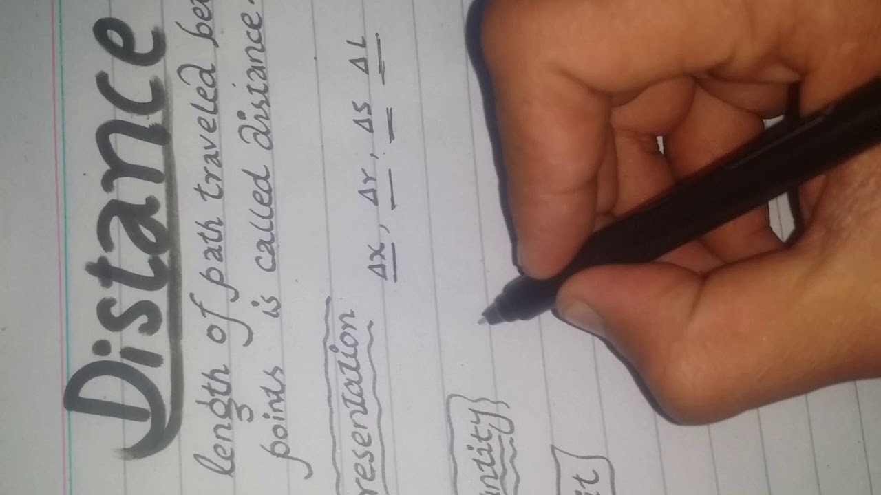 Physics;; What is Distance? And unit of distance - YouTube