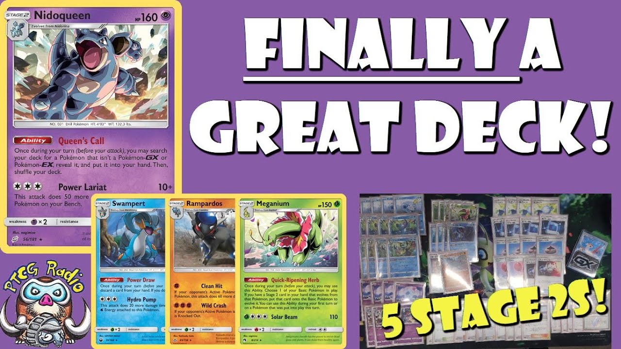 Nidoqueen is FINALLY a Great Pokemon Deck! 5 Stage 2s! (Sword & Shield ...