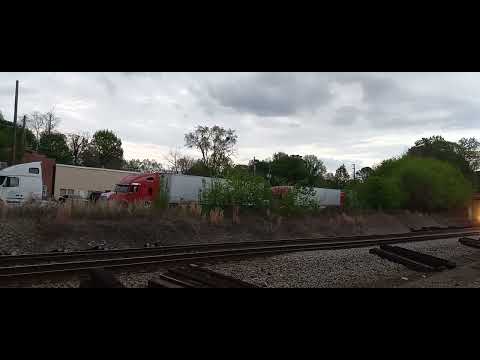 part 1 of NS 28C with BNSF 7910 ES44DC CN 7589 SD75I and UP 7033 AC4460CW - YouTube