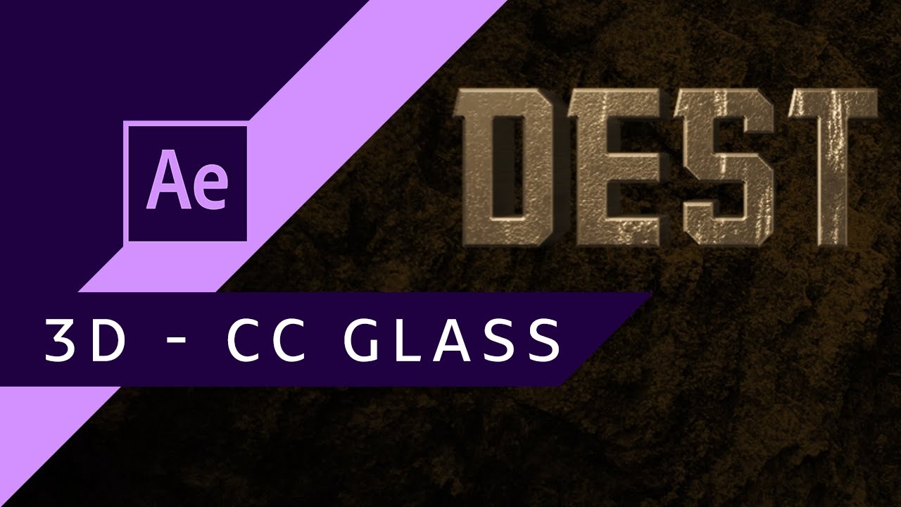 Jak zrobić Tekst 3D za pomocą CC Glass? After Effects #84 | Poradnik ...