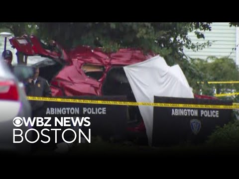 Abington police chase ends with stolen car crashing into tree, 5 hurt