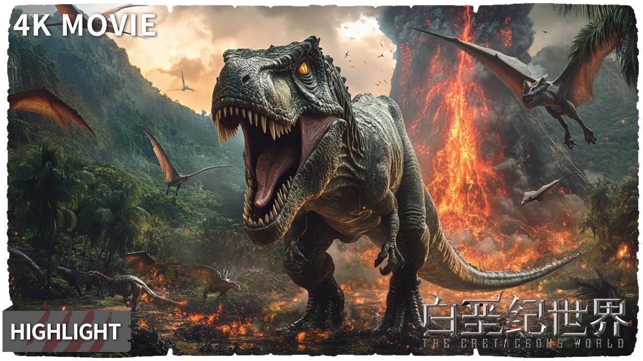 4K Highlight 幽灵航班坠落史前恐龙岛 恐怖 / 怪兽《白垩纪世界 / The Cretaceous World》刘一江 / 王圻 ...