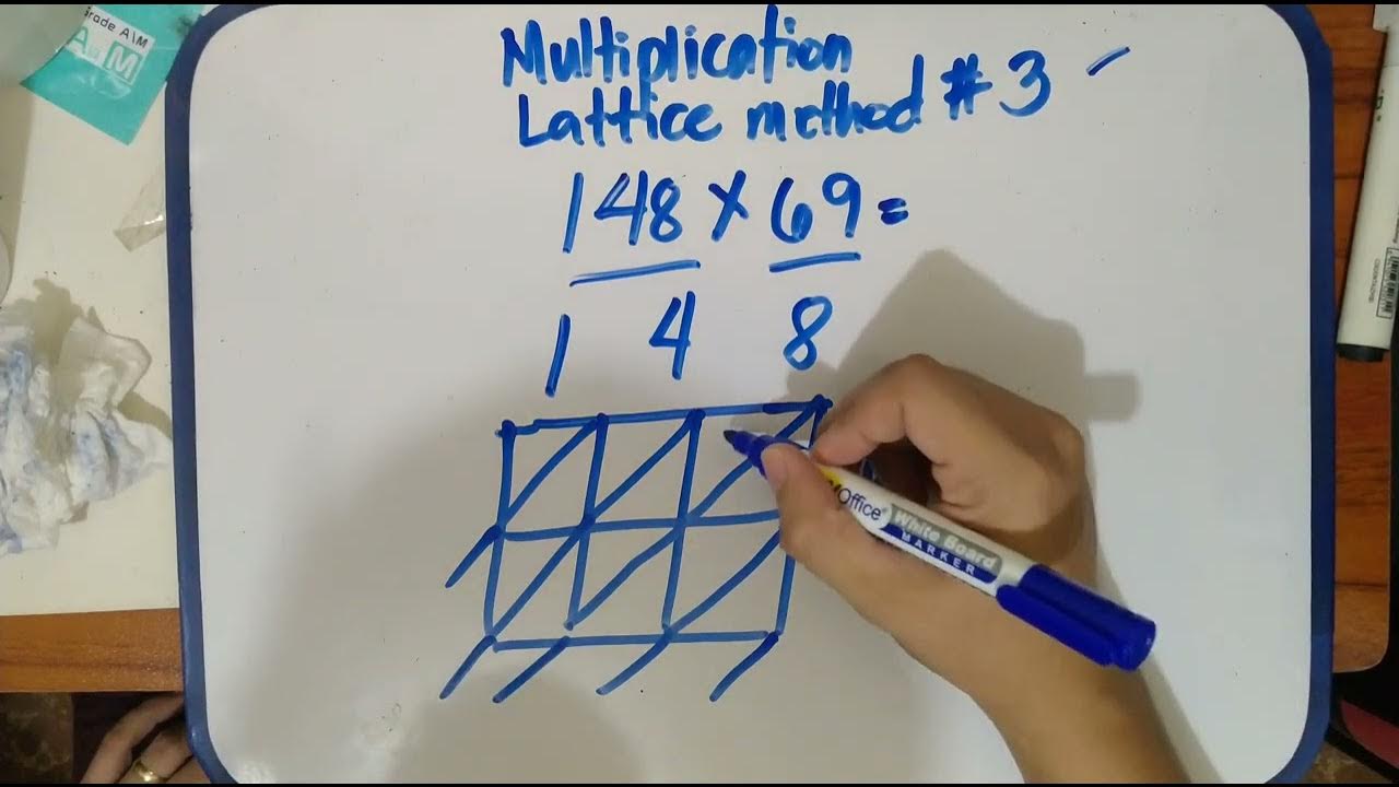 MULTIPLICATION GAMIT ANG LATTICE METHOD PART 3 ( MULTIPLY 3 DIGIT INTO ...