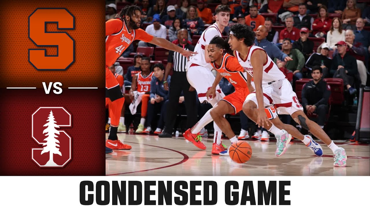 Syracuse vs. Stanford Condensed Game | 2024-25 ACC Men's Basketball ...