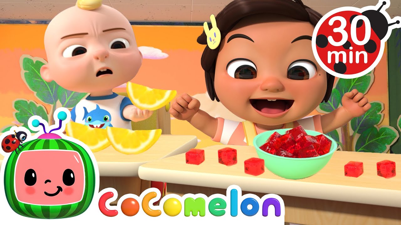 Sour Fruit vs Sweet Jello Song | Sing Along with Nina | CoComelon ...
