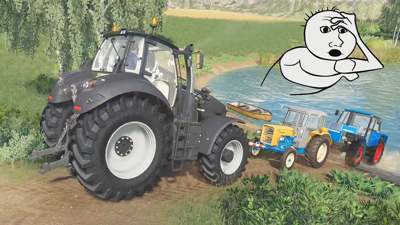 Sunken Tractor and Failed Recovery Attempt - I bought a black Tractor ...