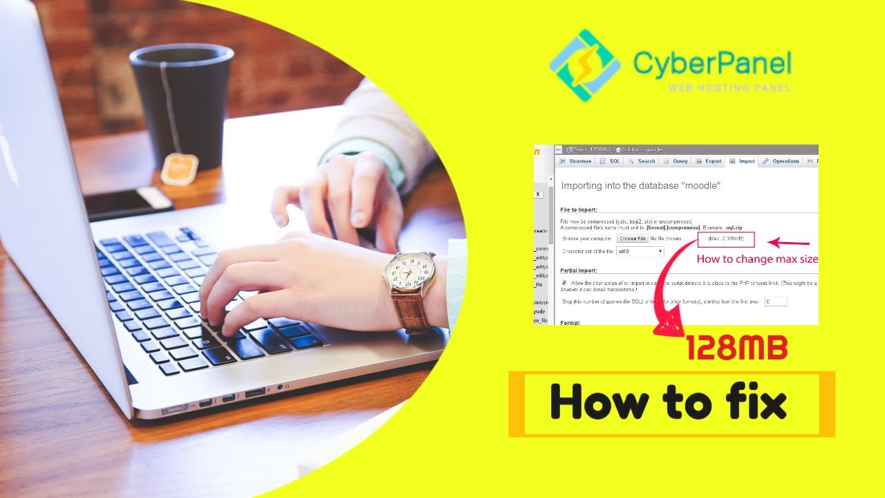 Change Increase Upload Limit For phpMyAdmin SQL In CyberPanel Change Increase Upload Limit For phpMyAdmin SQL In CyberPanel