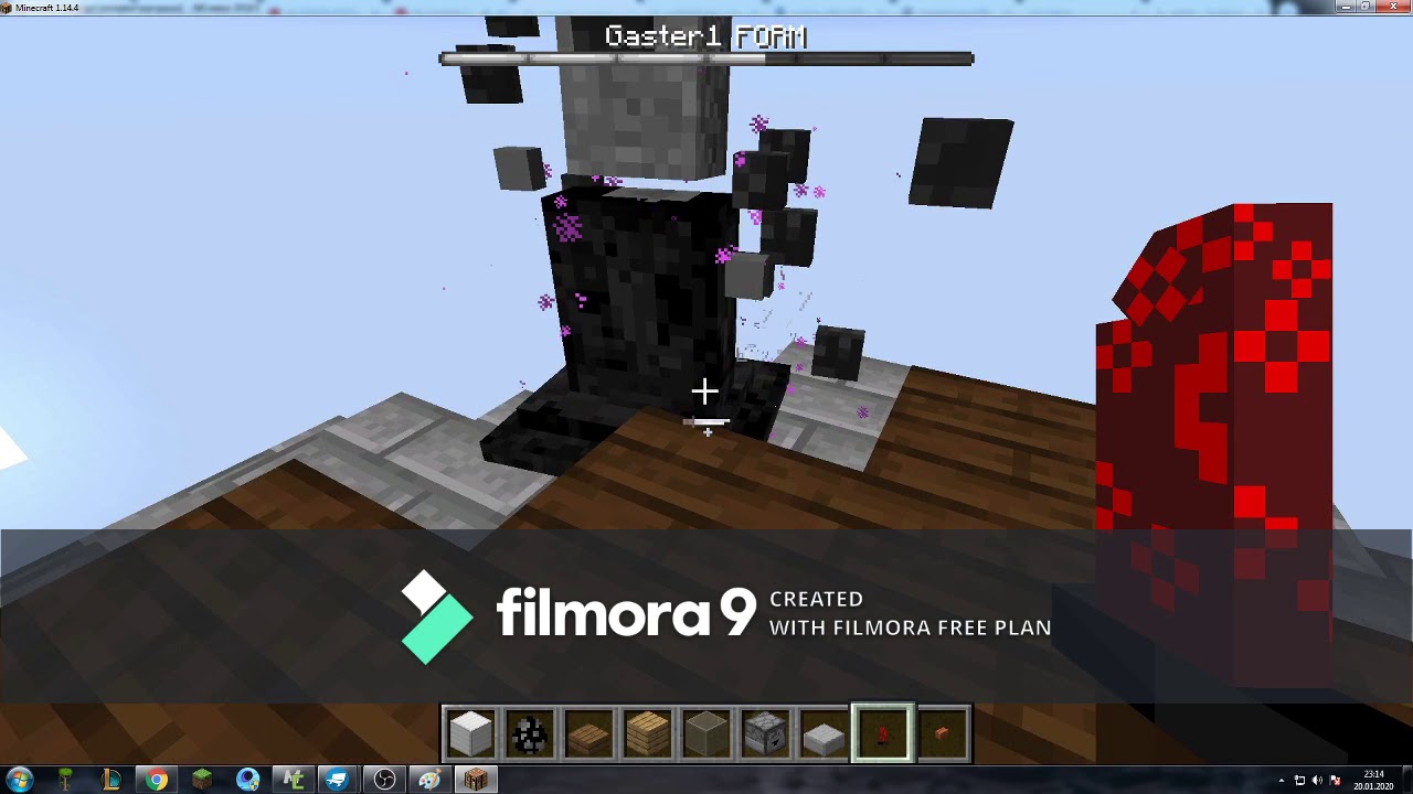 Making undertale WD.Gaster mob (MİNECRAFT) - YouTube