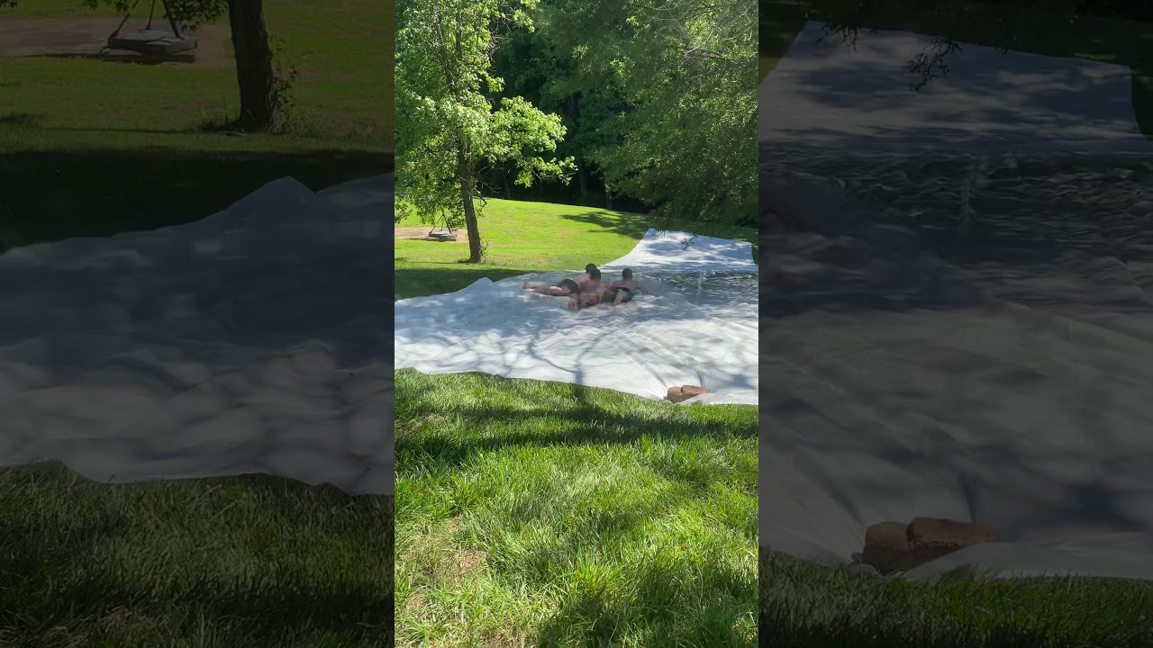 Redneck water slide - YouTube