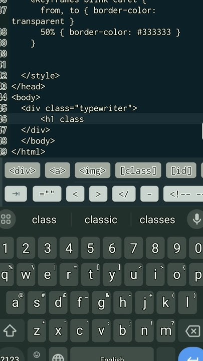 Typewriter Effect Htmlcss Coding Programming Youtube