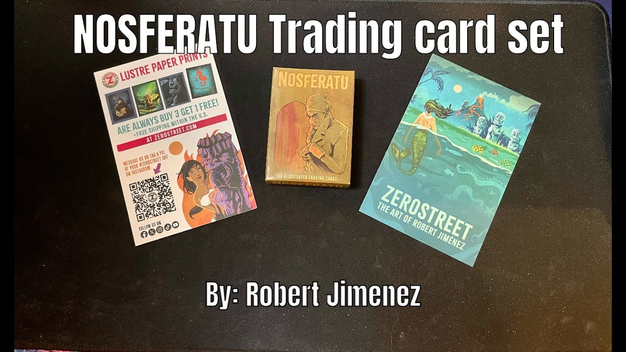 NOSFERATU Trading card set by Robert Jimenez!! - YouTube