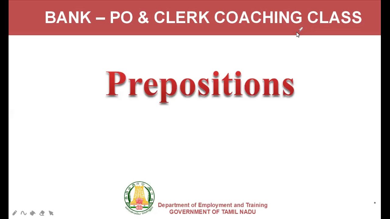 Bank Exams - Prepositions - YouTube
