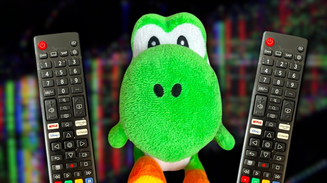 Crazy Mario Angry Bros Yoshi broke the TV remote - YouTube