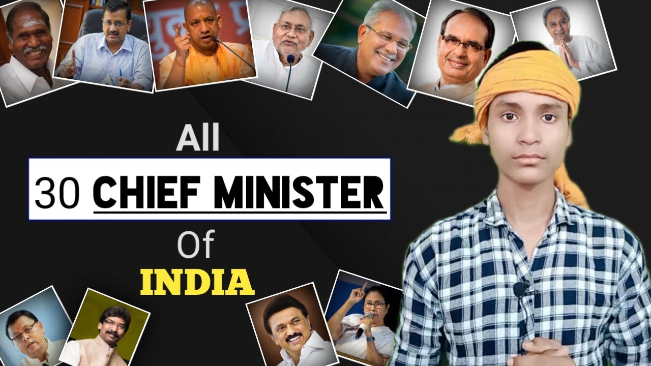 All 30 Chief Ministers of India | CM of States & UT's | Ankit Singh ...