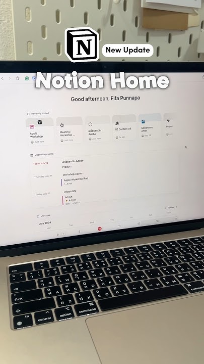#Notion Home มาแล้ว มีใครลองเล่นแล้วบ้าง? set up ยังไง? 🙌🏻#notionapp #รีวิวแอพ ...