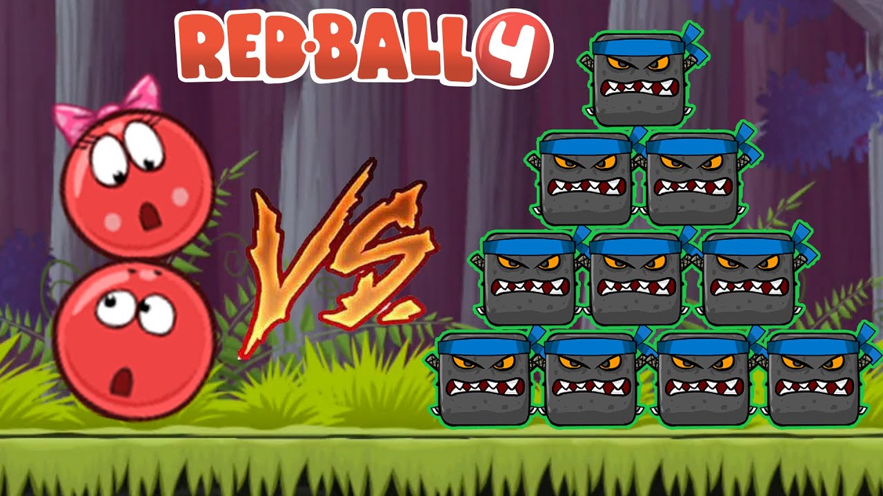 Red Ball 4 (IOS, Android) Red Ball & Girl Ball Vs TEN BOSS 2 in Fusion ...