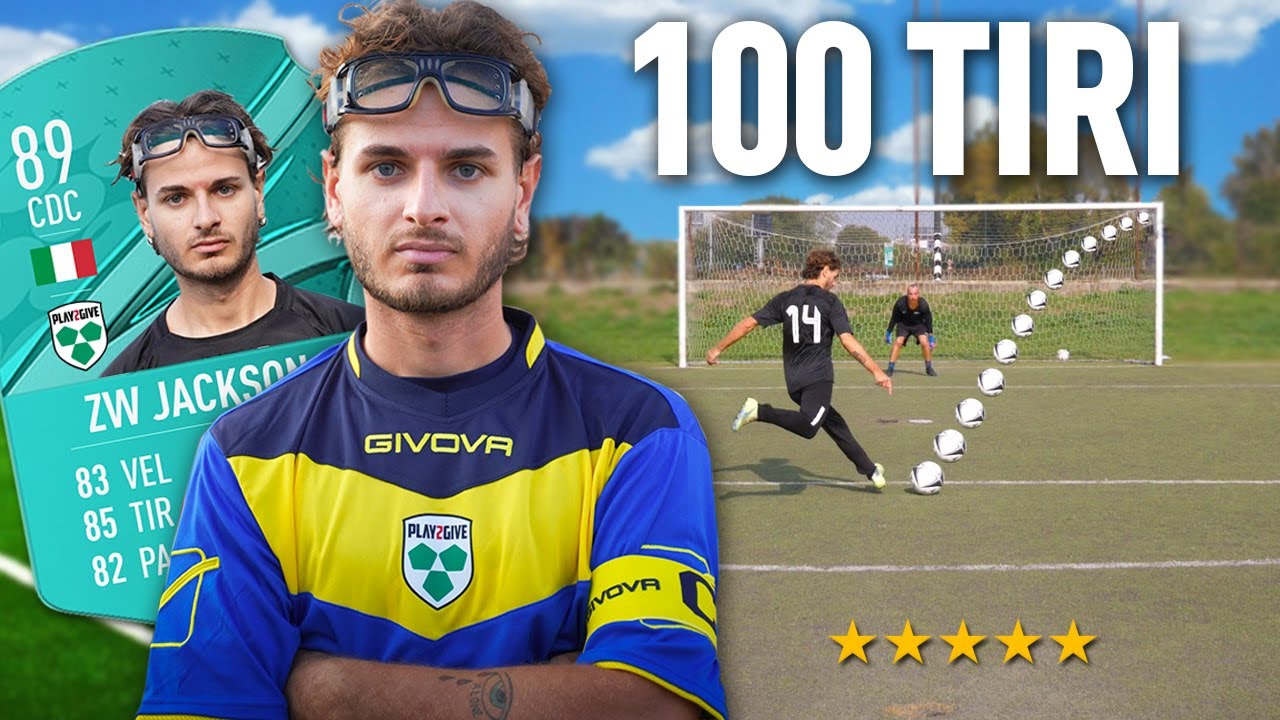 🎯⚽️ 100 TIRI CHALLENGE: ZW JACKSON (TERZA CATEGORIA) | Quanti Goal ...