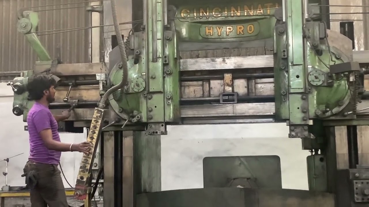 Used Cincinnati Double column VTL Machine - Satish Engineering - YouTube