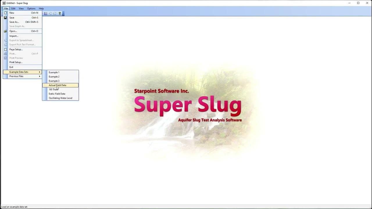 Bouwer and Rice Method for Aquifer Slug Test Analysis in Super Slug ...