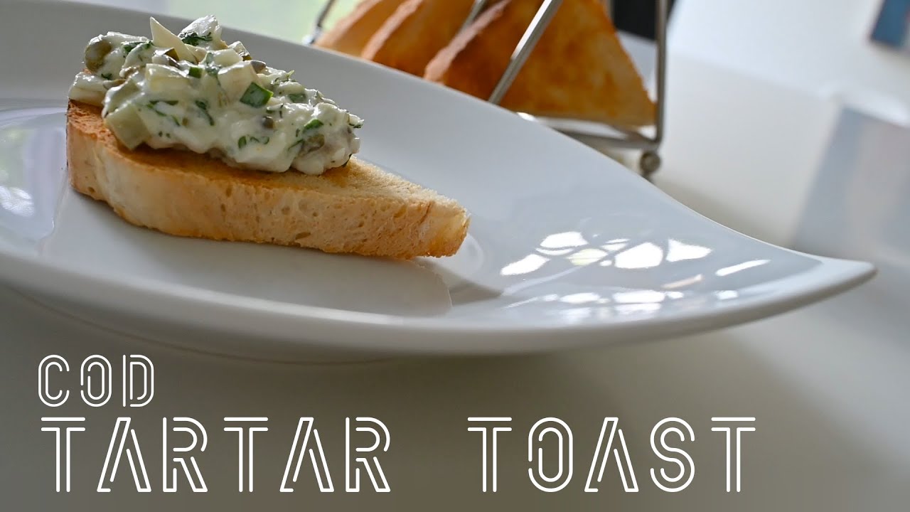 Cod tartar toast, a delicious and festive fish spread - YouTube