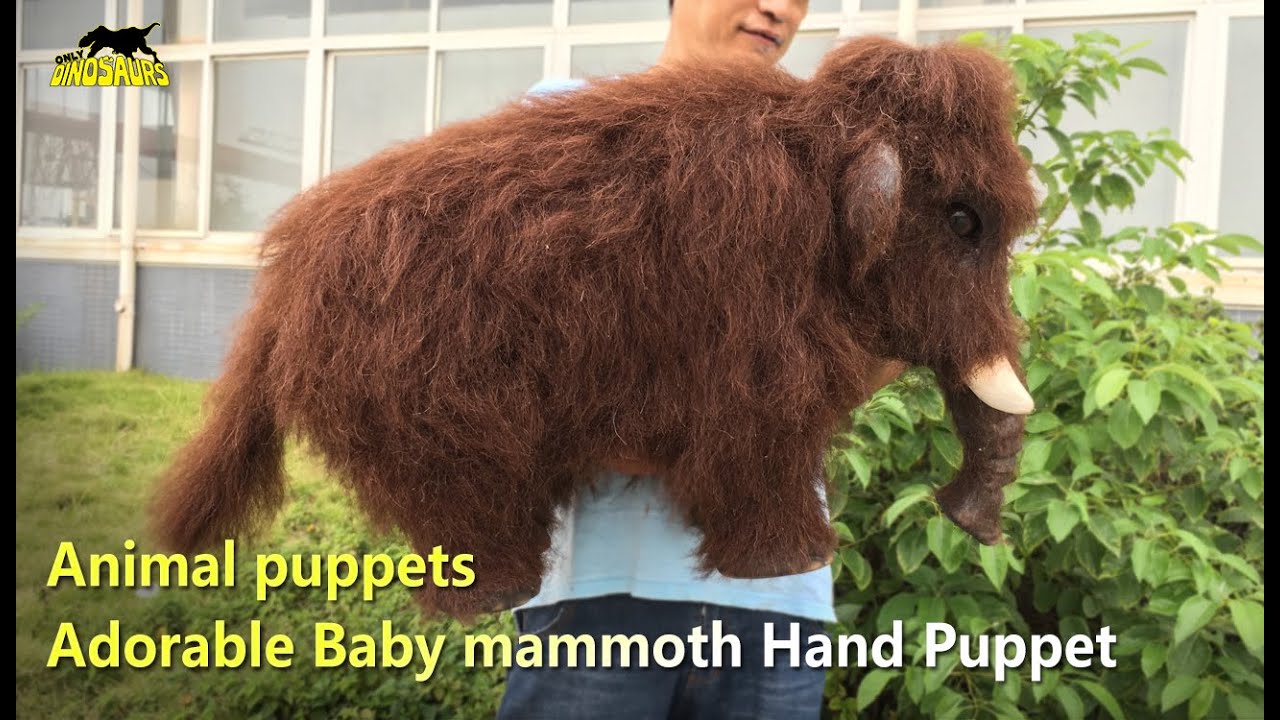 Animal Puppet: Adorable Baby mammoth Hand Puppet | Puppets - YouTube
