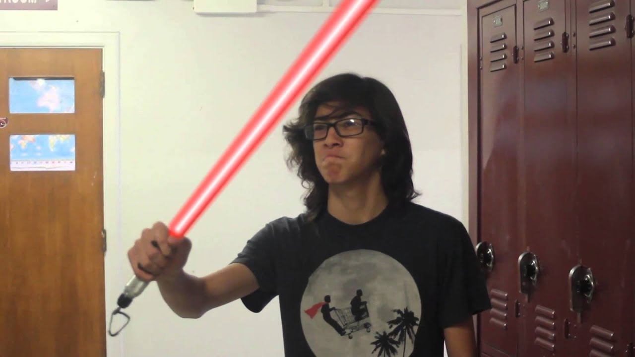 Two Foes light saber fight - YouTube