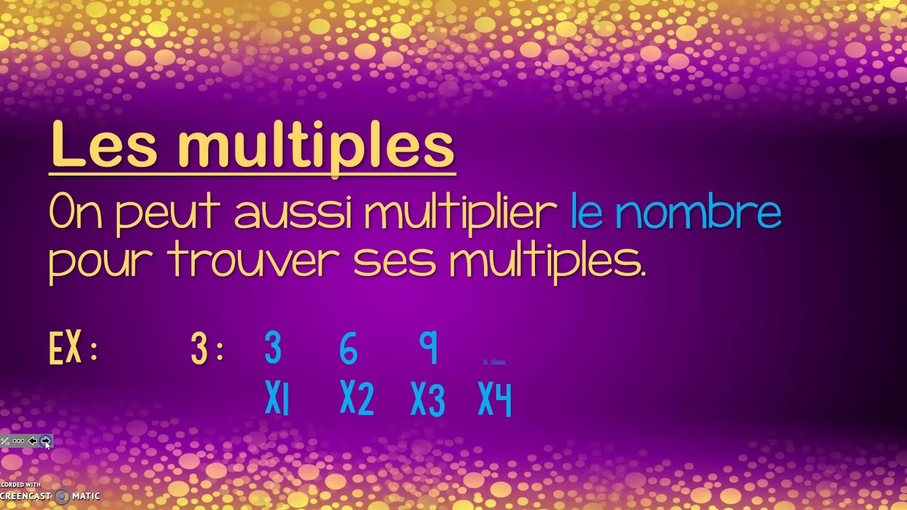 Les multiples - YouTube