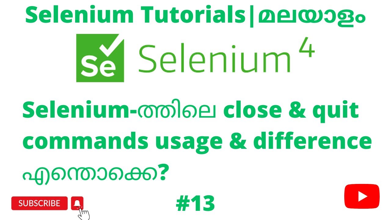 Selenium Close And Quit Commands Selenium 4 Tutorials Selenium Web 0234