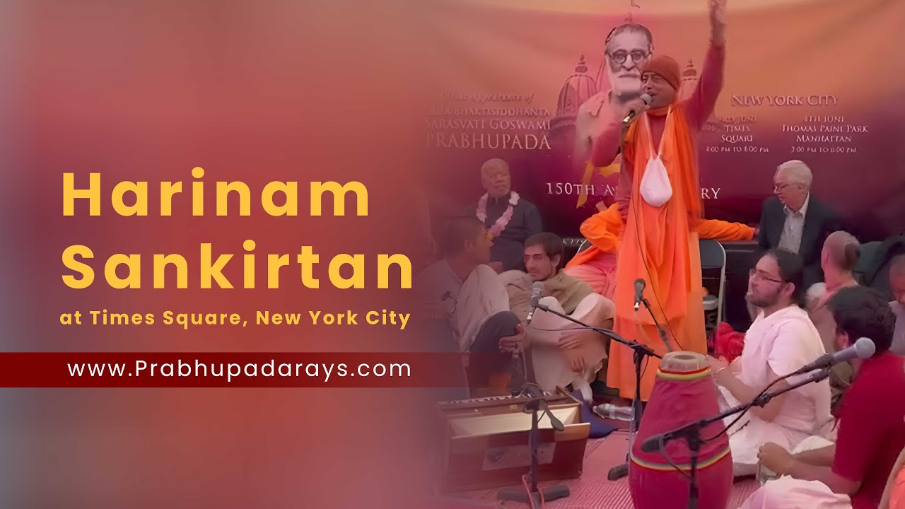 Times Square Harinam Sankirtan 2023 | Sankirtan at New York | New York ...