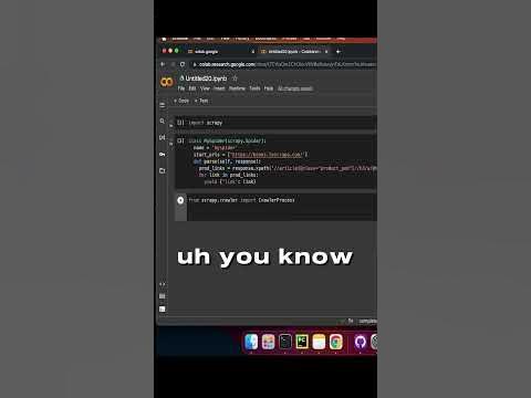 Run Scrapy on Colab in 60 sec - YouTube