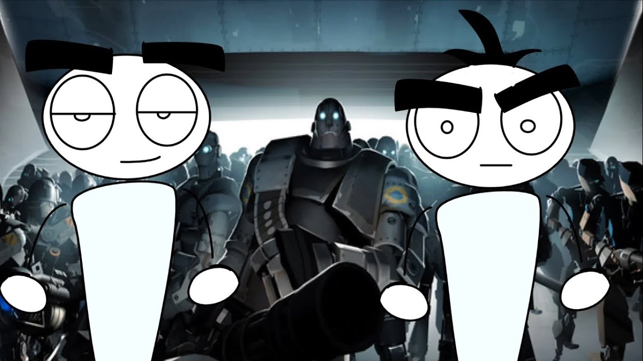 Прохождение Team Fortress 2 Mann vs Machine часть 1 - YouTube