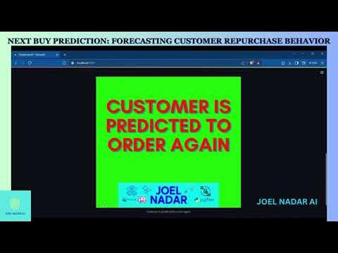 Next Buy Prediction: Forecasting Customer Repurchase Behavior - YouTube