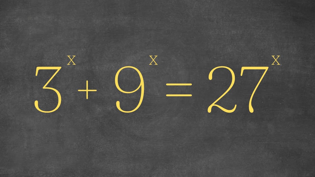 A Simple Problem Thats Not So Simple | A Nice Exponential Equation ...