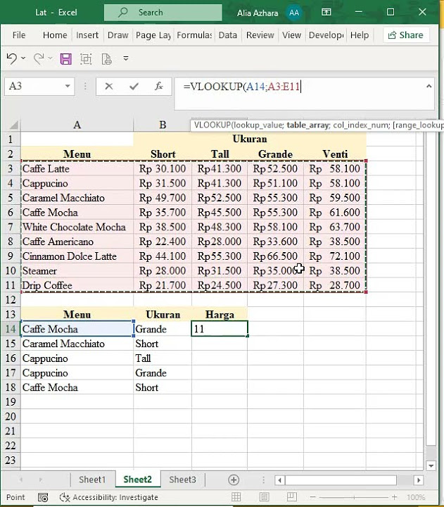 Excel Vlookup Match Exceltips Exceltutorial Exceltest Latihanexcel Excel Youtube