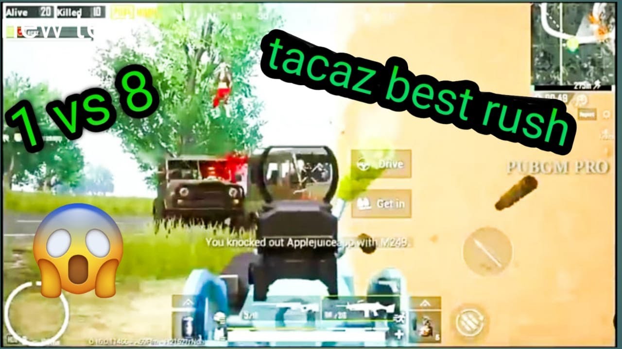 Tacaz best rush in pubg mobile - YouTube
