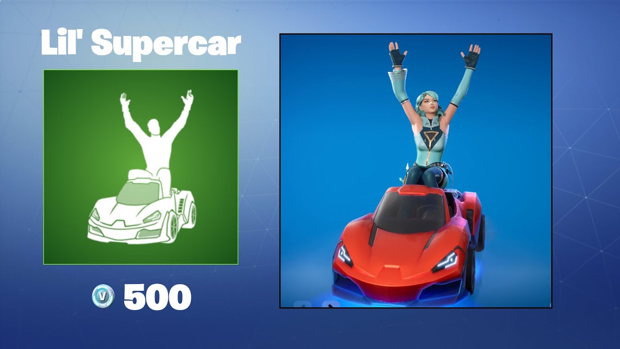 Lil' Supercar | Fortnite Emote - YouTube