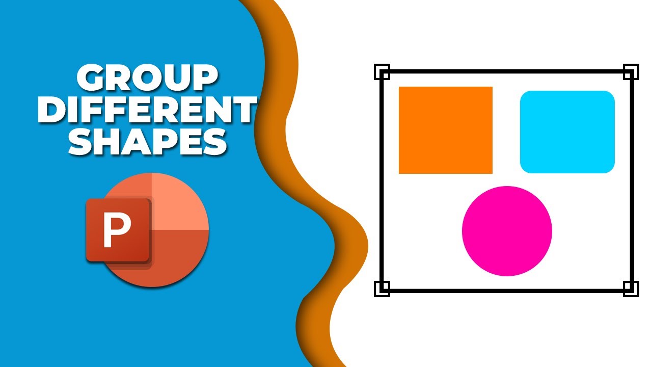 How to group different shapes in PowerPoint - YouTube