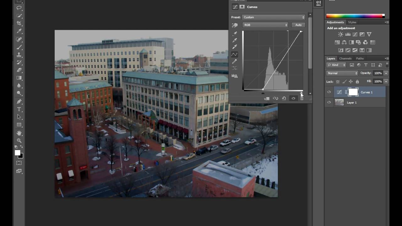 2 Basic ways to add contrast in Photoshop - YouTube