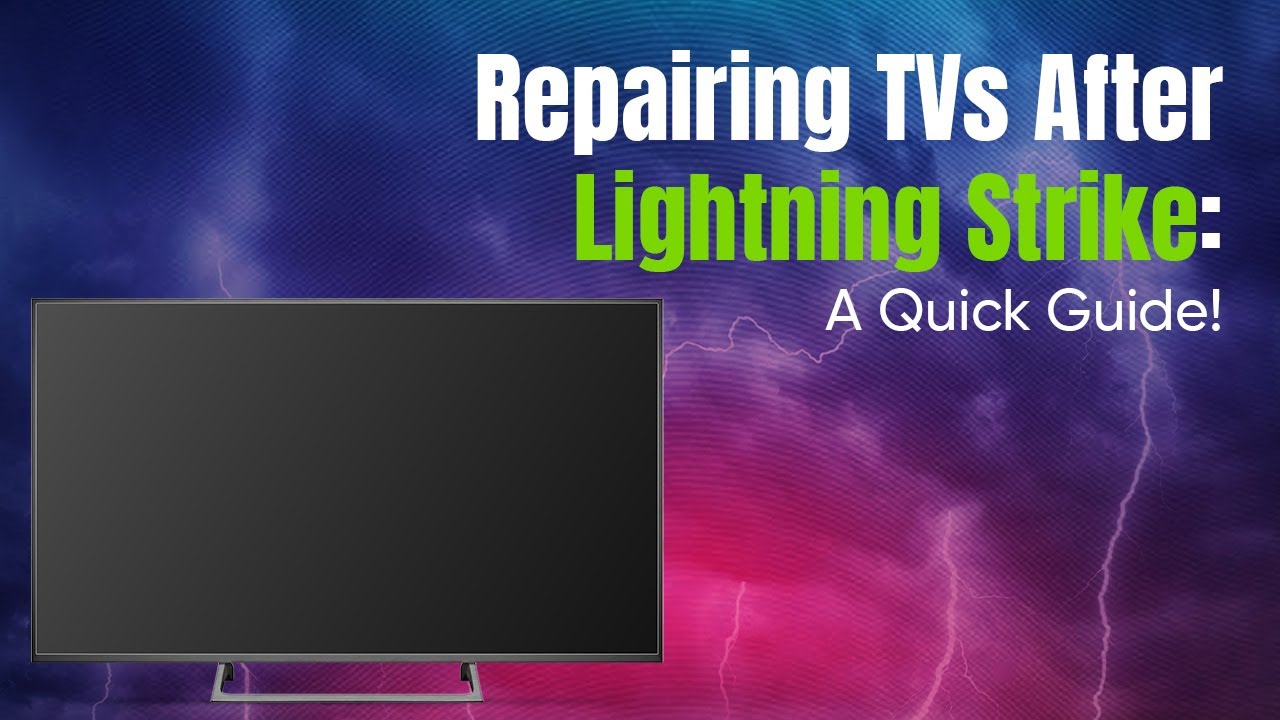 Power surge / lightning strike troubleshooting and board swap TV repair ...