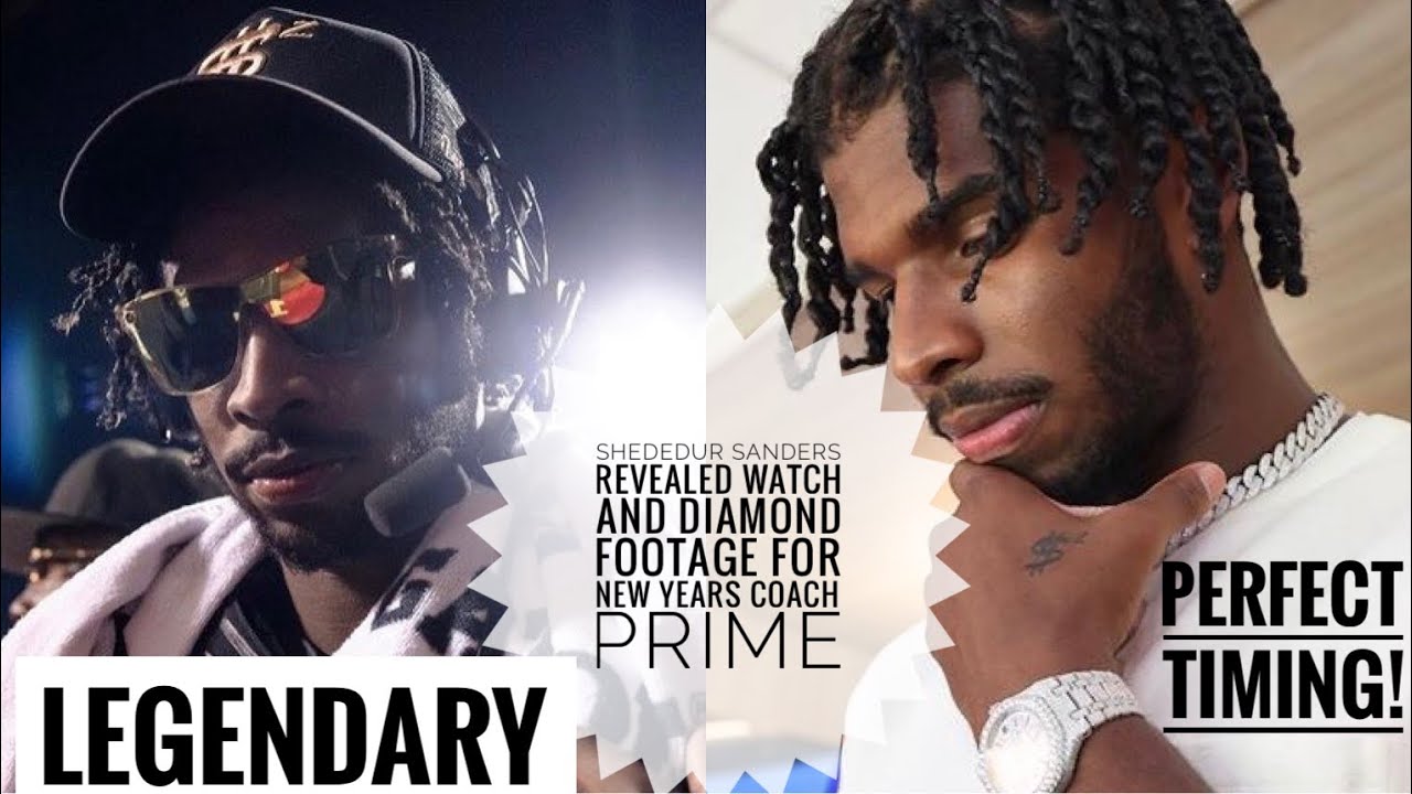 Shedeur Sanders REVEALED Watch And Diamonds FOOTAGE For New Years Coach ...